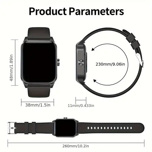 Coiusor Men'S Smartwatch 1.85" HD Touchscreen, Wireless Call, Multi ...