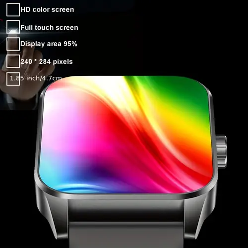Coiusor Men'S Smartwatch 1.85" HD Touchscreen, Wireless Call, Multi ...